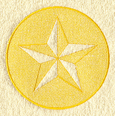 Nautical Star (Embossed) – Embroidery Library