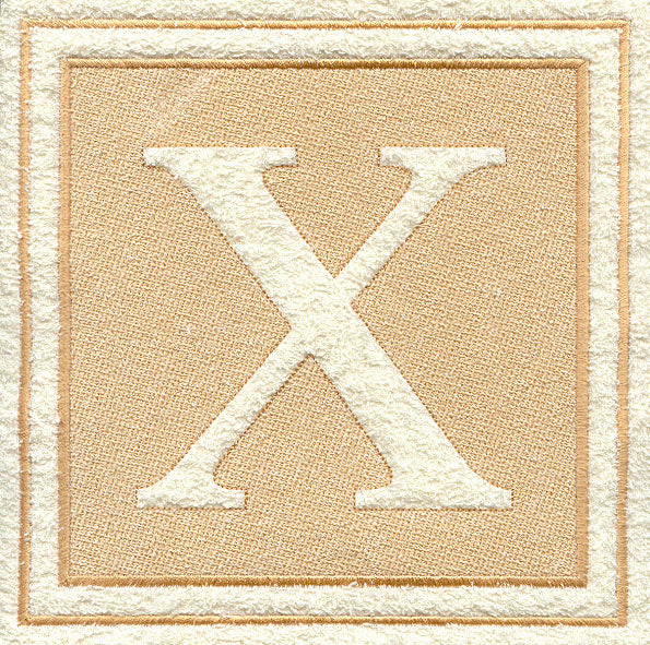 Greek Letter Chi - 7.8 inch (Embossed) – Embroidery Library