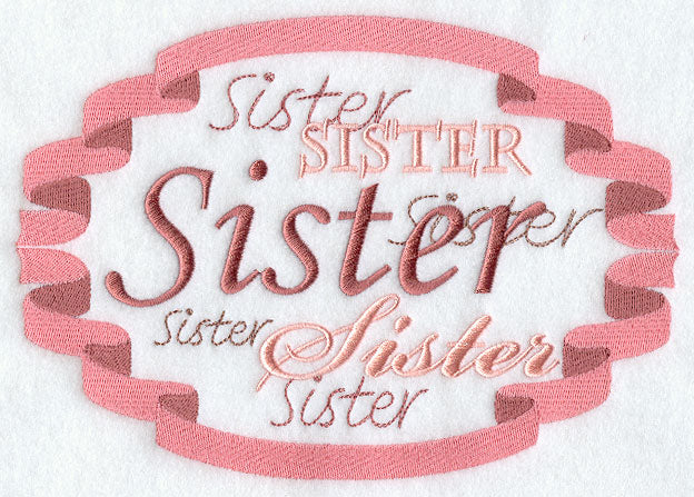 Relative Text - Sister – Embroidery Library