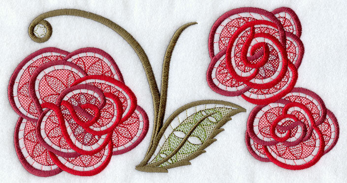 Light and Lovely Roses Rectangle – Embroidery Library