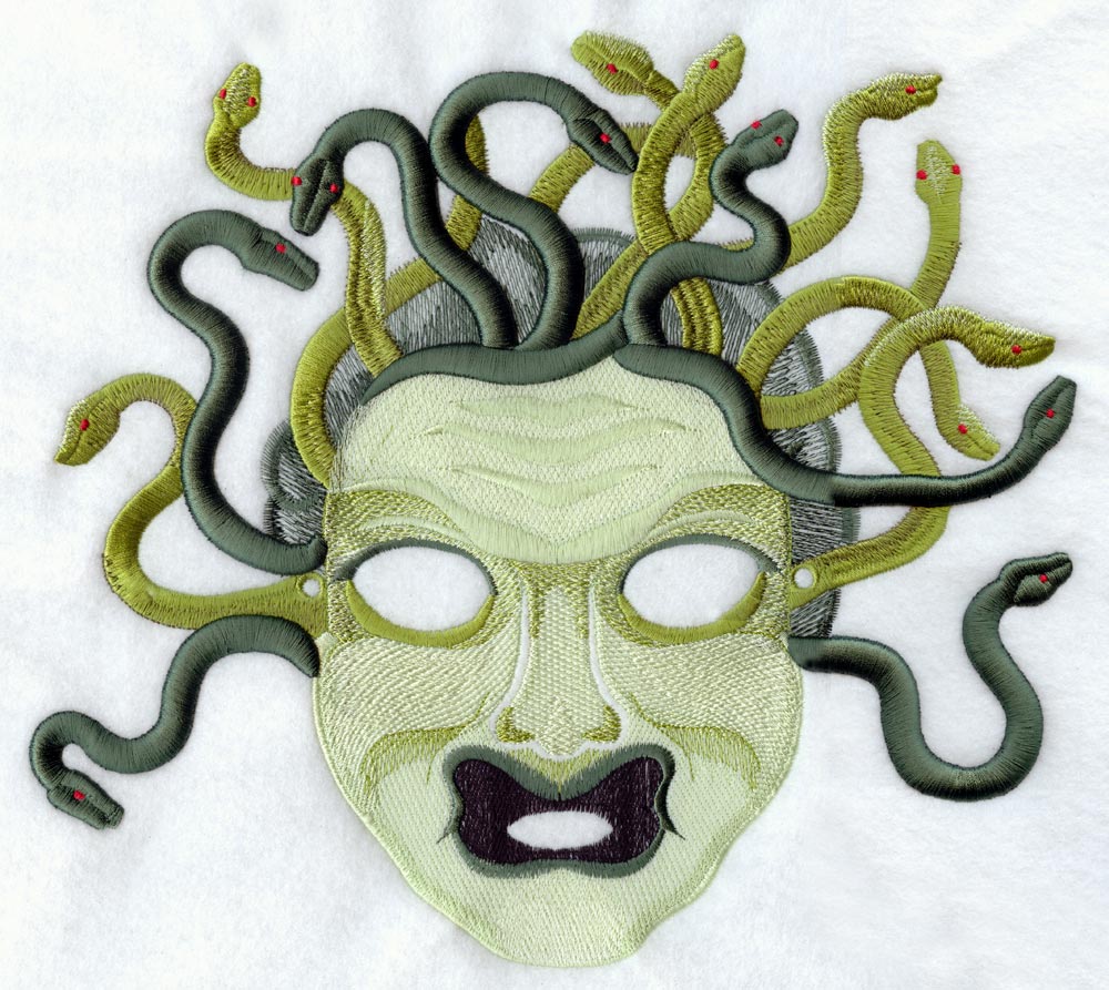 Medusa Mask - Large – Embroidery Library