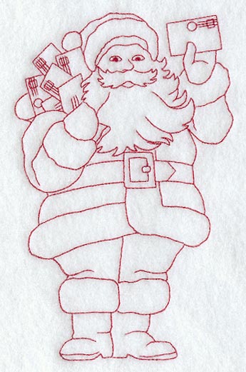 Letters to Santa (Redwork) – Embroidery Library