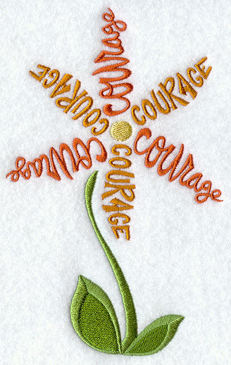 Courage Flower – Embroidery Library