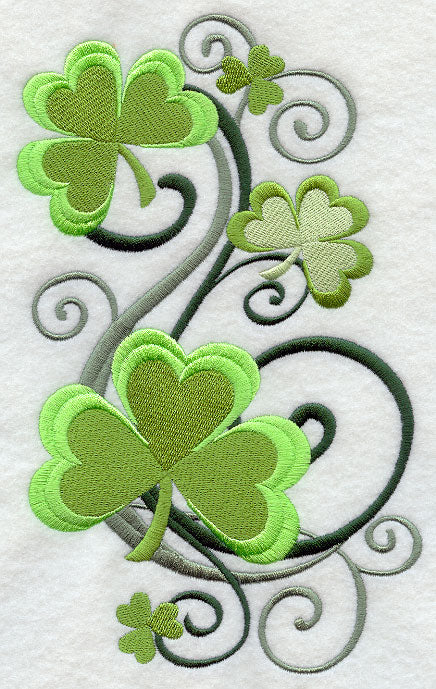 Swirling Shamrocks Stack – Embroidery Library