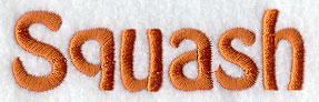 Squash Text – Embroidery Library