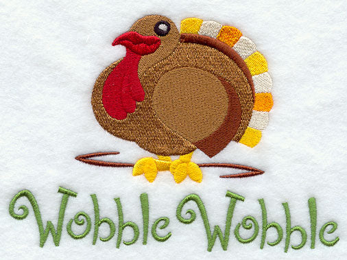 Turkey Wobble Wobble – Embroidery Library