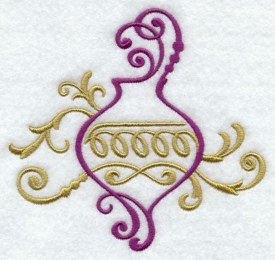 Fa La La Filigree Ornament 2 – Embroidery Library
