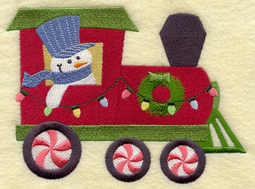Snowman Train - Engine – Embroidery Library