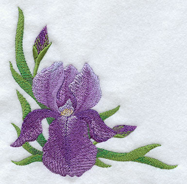 Iris Corner – Embroidery Library