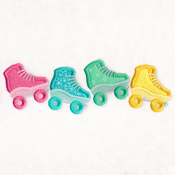 Cruisin' Roller Skate Border (Applique) – Embroidery Library