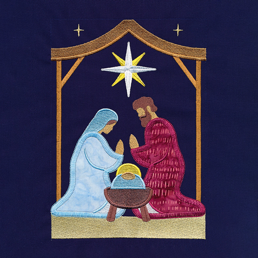 Nativity Story Build-A-Scene (Applique) Design Pack – Embroidery Library