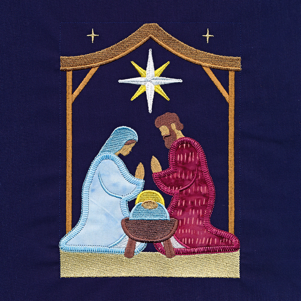 Nativity Story Build-A-Scene (Applique) Design Pack – Embroidery Library