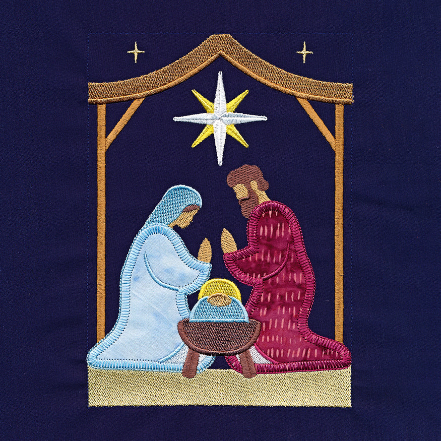 Nativity Story Build-A-Scene (Applique) Design Pack – Embroidery Library