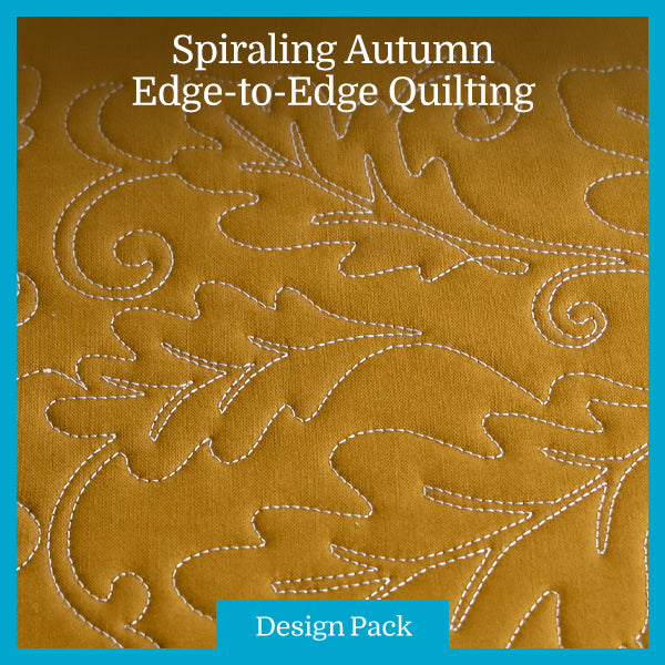 A Spiraling Autumn (Edge-to-Edge Quilting) Design Pack – Embroidery Library