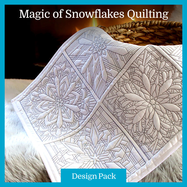 A Magic of Snowflakes Quilting (Double Run) Design Pack – Embroidery ...