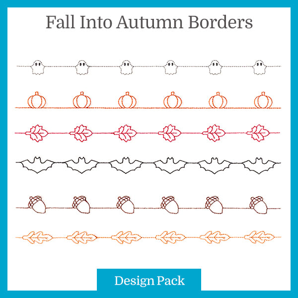 A Fall into Autumn Borders Design Pack – Embroidery Library