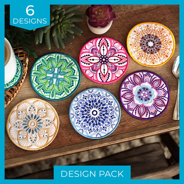 In-the-Hoop Coaster Embroidery Designs | Instant Downloads – Page 2 ...