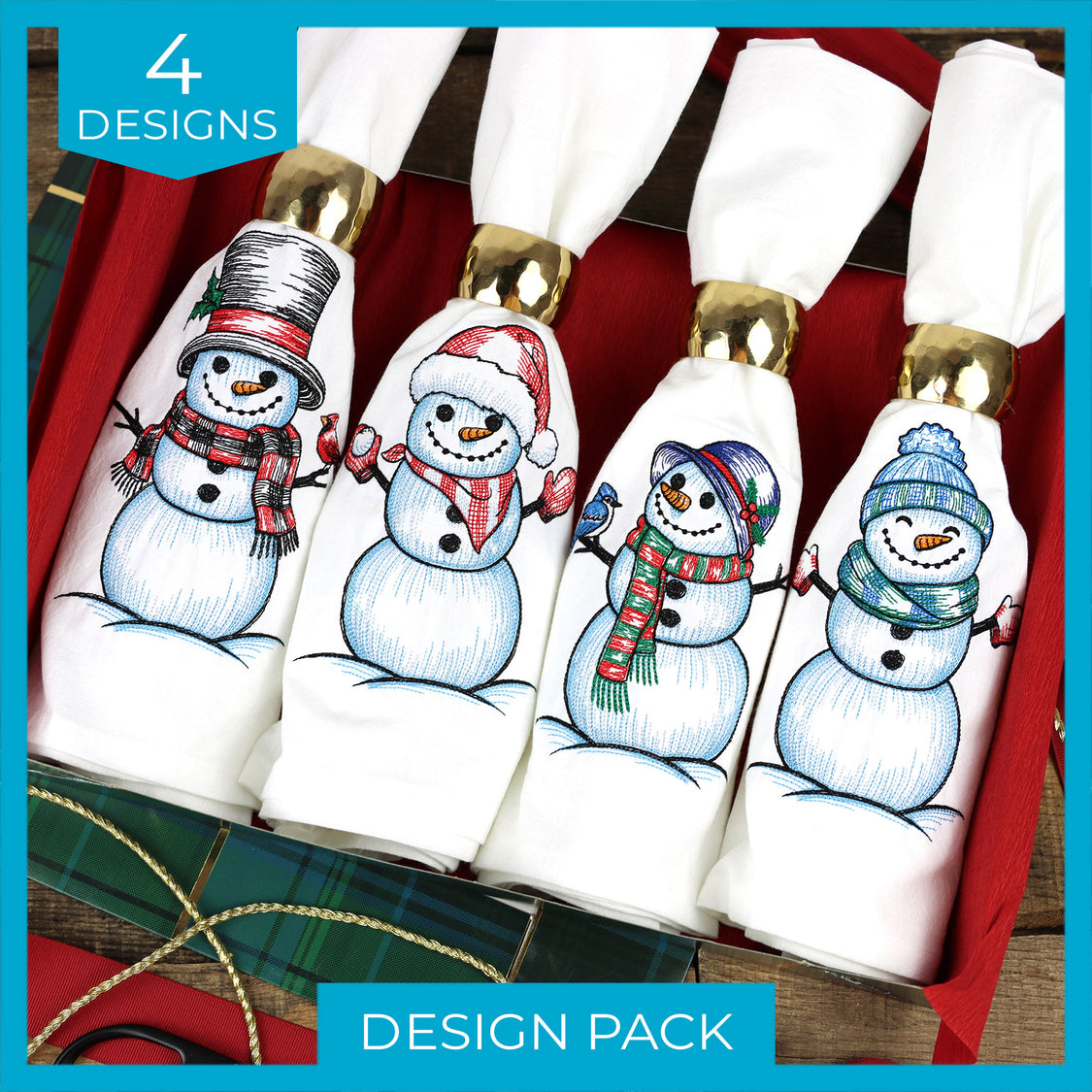 Christmas Snowmen – Embroidery Library