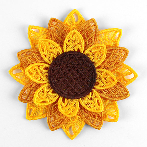 Sunflower (Layered Lace) – Embroidery Library