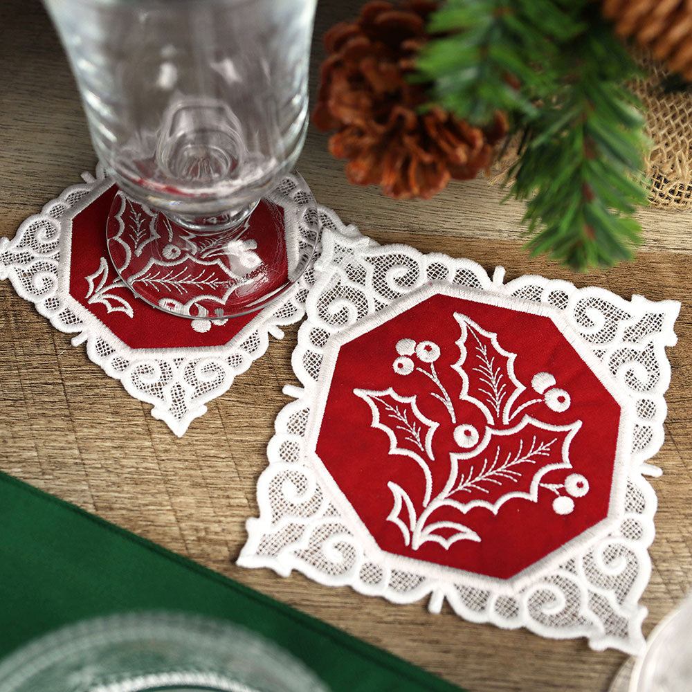 In-the-Hoop Coaster Embroidery Designs | Instant Downloads – Embroidery ...