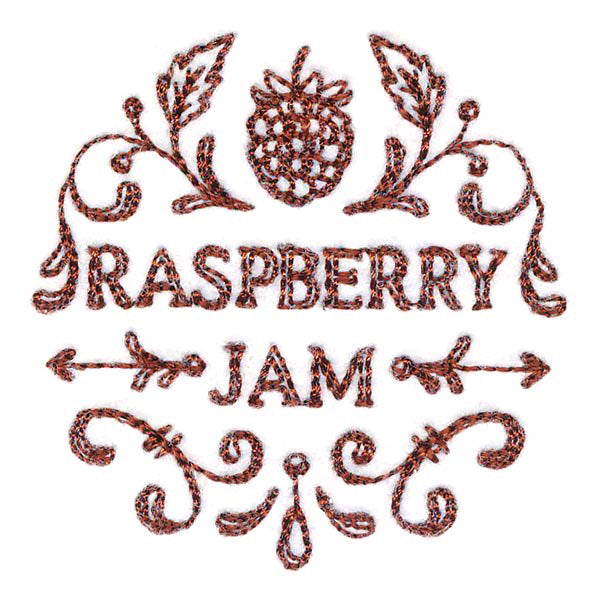 Raspberry Jam Jar Topper – Embroidery Library
