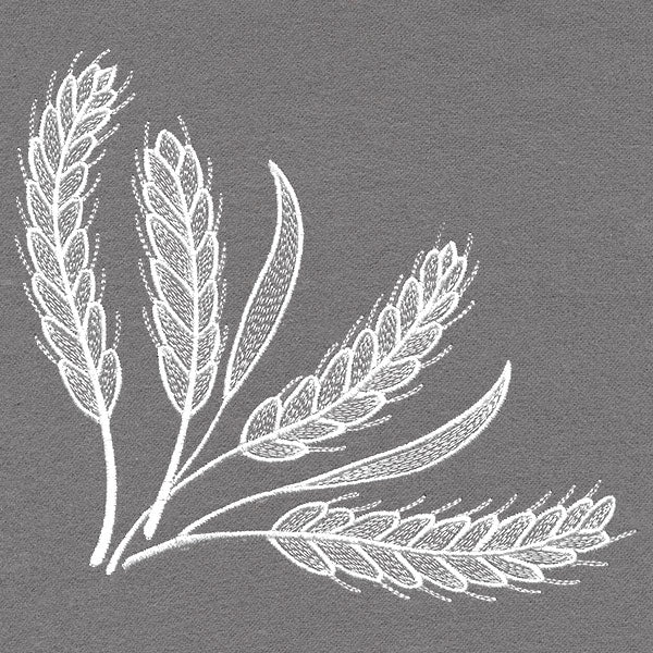 Blissful Wheat Corner – Embroidery Library
