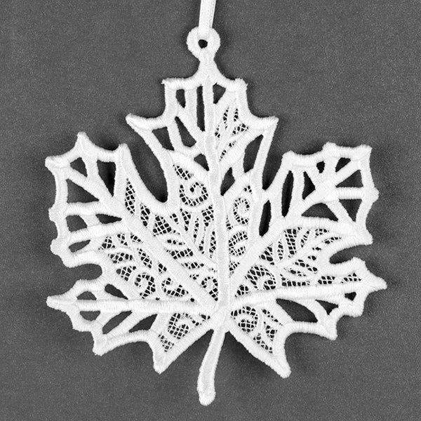 Fall Favorites - Maple Leaf (Lace) – Embroidery Library