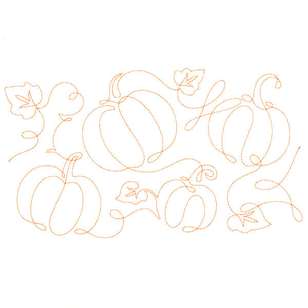 Spiraling Pumpkins (Edge-to-Edge Quilting) – Embroidery Library