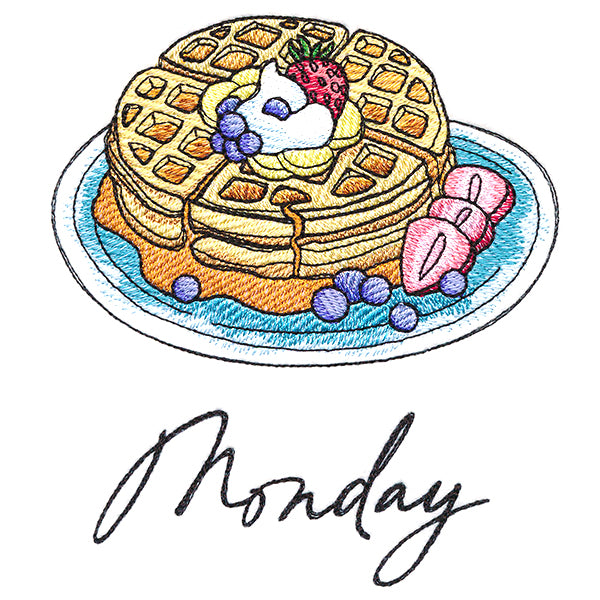 Waffles on Monday – Embroidery Library