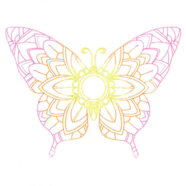 Mehndi Mandala Butterfly 1 – Embroidery Library