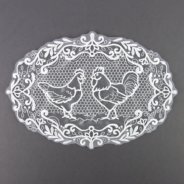 Farmhouse Chicken Doily (Organza) – Embroidery Library