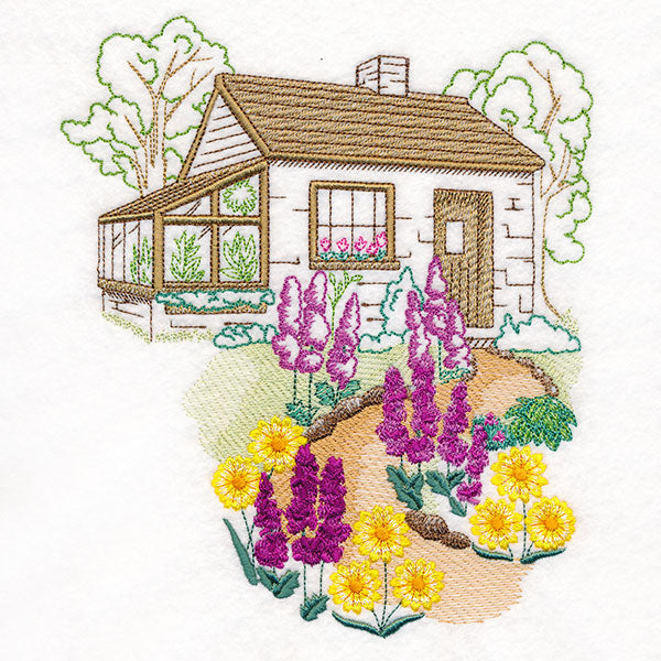 Homestead Cottage Scene – Embroidery Library