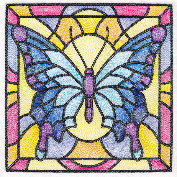 Stained Glass Garden - Butterfly 1 – Embroidery Library