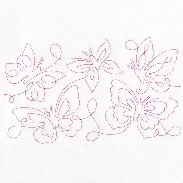 Summer Garden - Butterflies 1 (Edge-to-Edge Quilting) – Embroidery Library