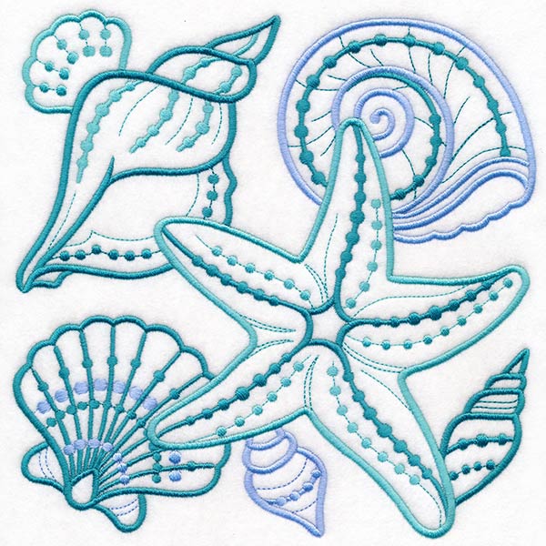 Ocean Textures and Treasures Feature – Embroidery Library