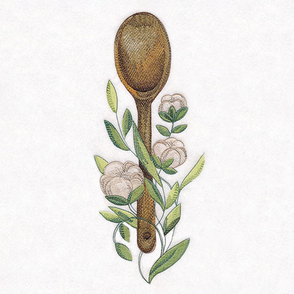 Charming Wooden Spoon & Cotton Feature – Embroidery Library