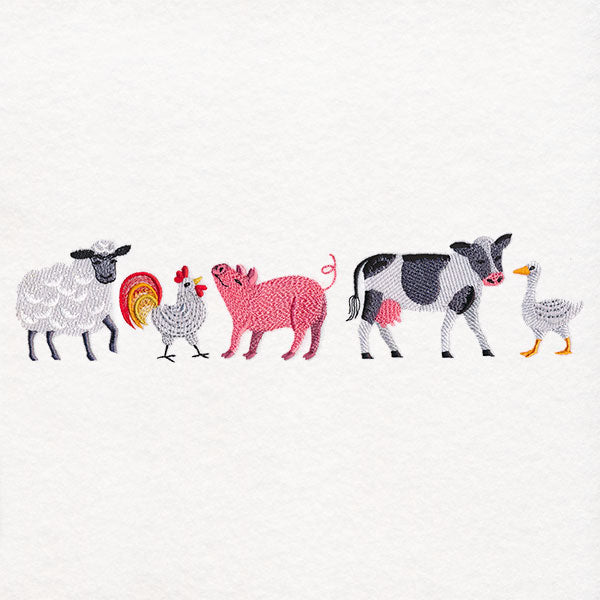 Fabulous Farm Animal Friends Border – Embroidery Library