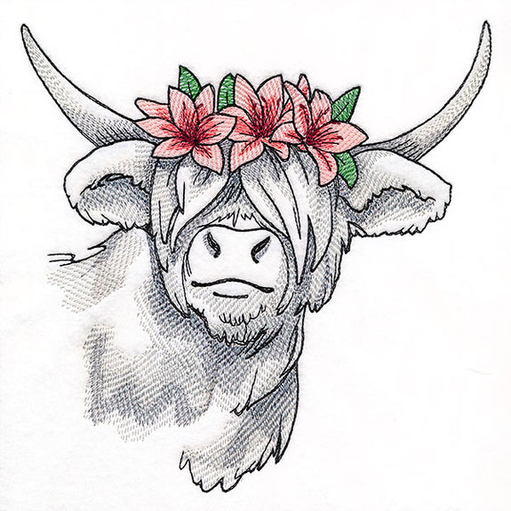 Cow Machine Embroidery Designs | Instant Downloads – Embroidery Library