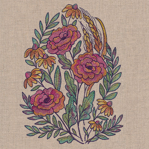 Color Theory Fall Bouquet Feature – Embroidery Library