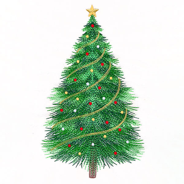 Textured and Lovely Christmas Tree – Embroidery Library