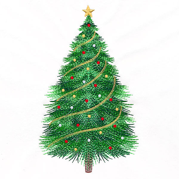 Textured and Lovely Christmas Tree – Embroidery Library