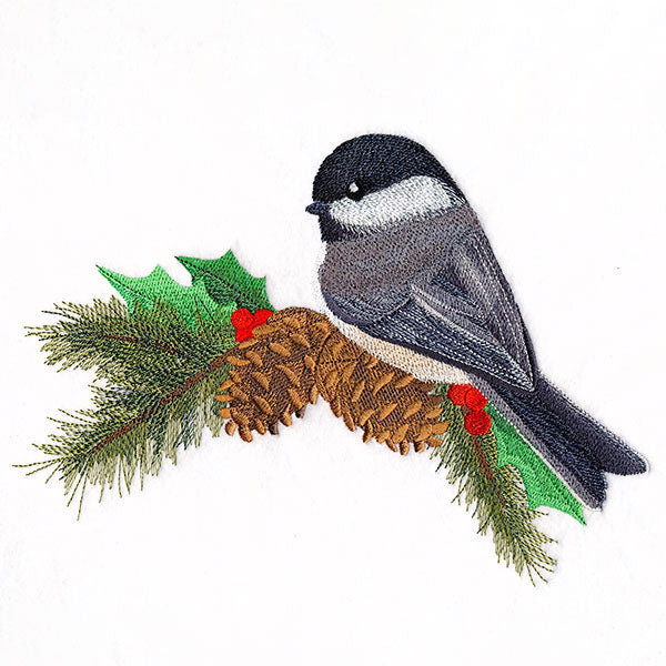Winter Cheer Chickadee – Embroidery Library