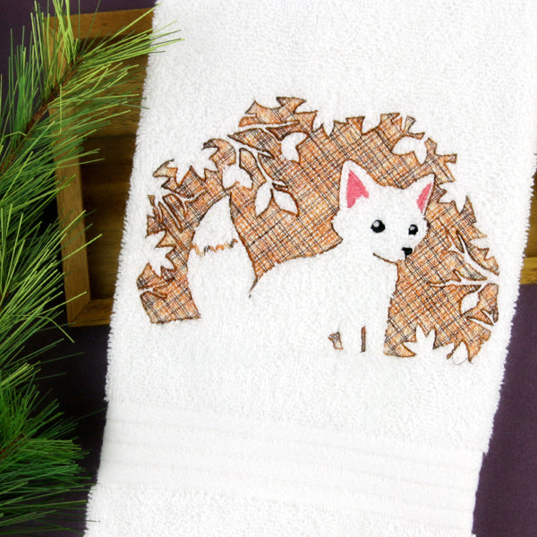 Woodland Fox (Embossed) – Embroidery Library