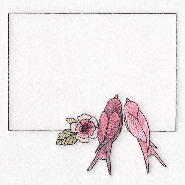 From the Heart Quilt Labels - Love Birds – Embroidery Library