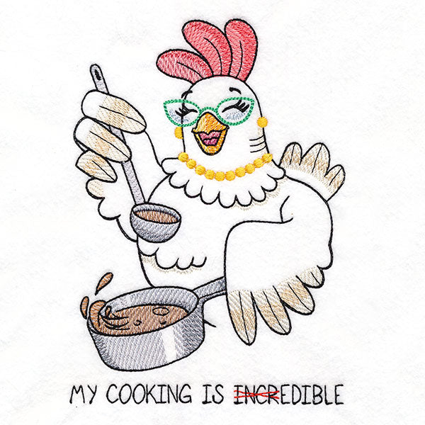 My Cooking is Edible Chicken – Embroidery Library