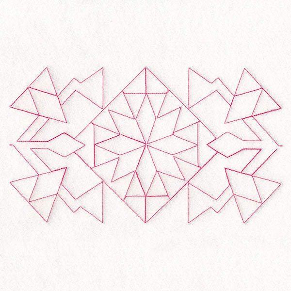 Geometric Pattern (Edge-to-Edge Quilting) - Star – Embroidery Library