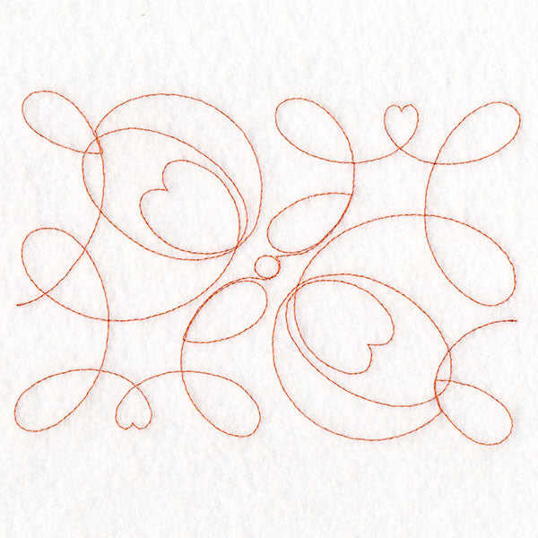 Heart & Flow Heart Loops (Edge-to-Edge Quilting) – Embroidery Library