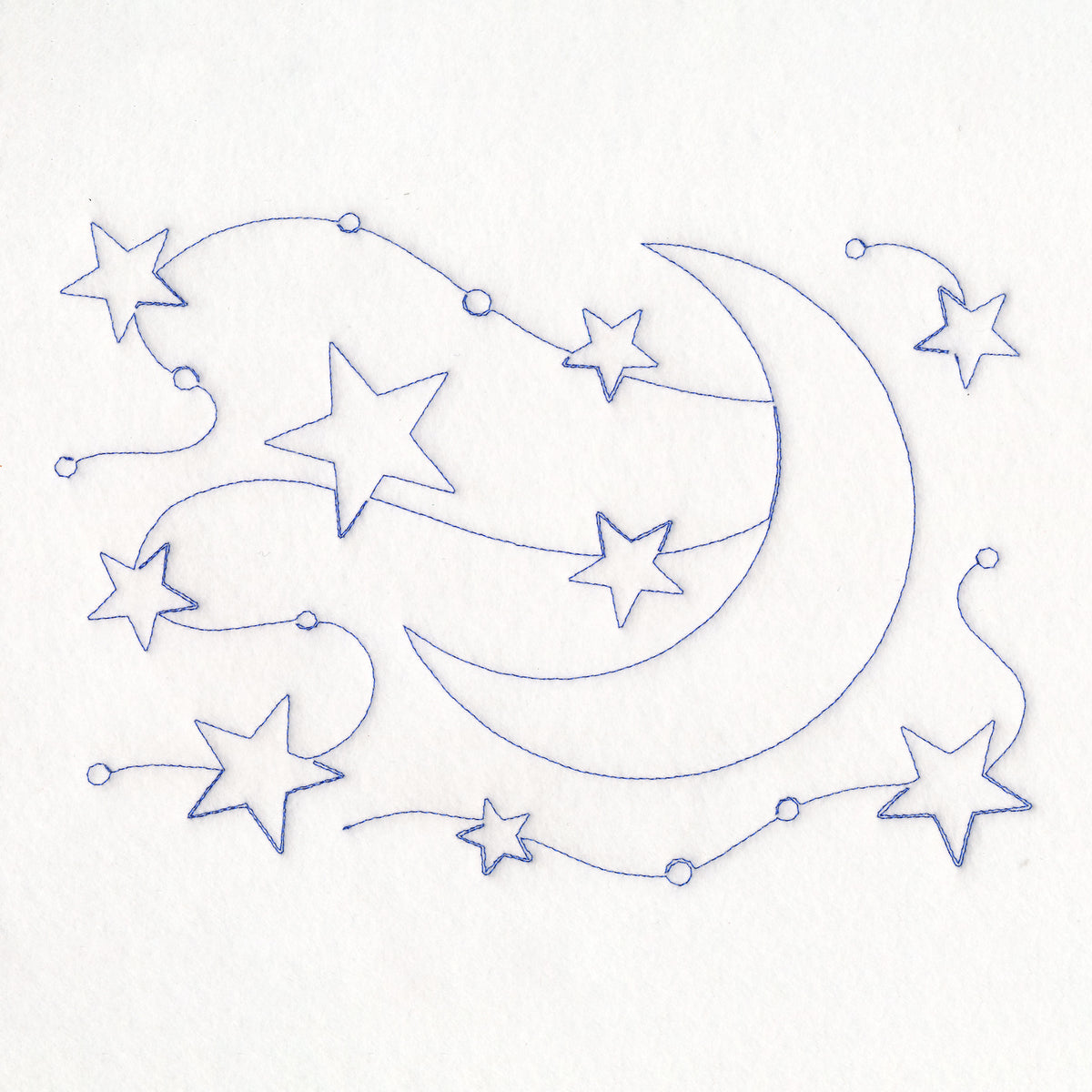 Simply Summer -Moon (Edge-to-Edge Quilting) – Embroidery Library