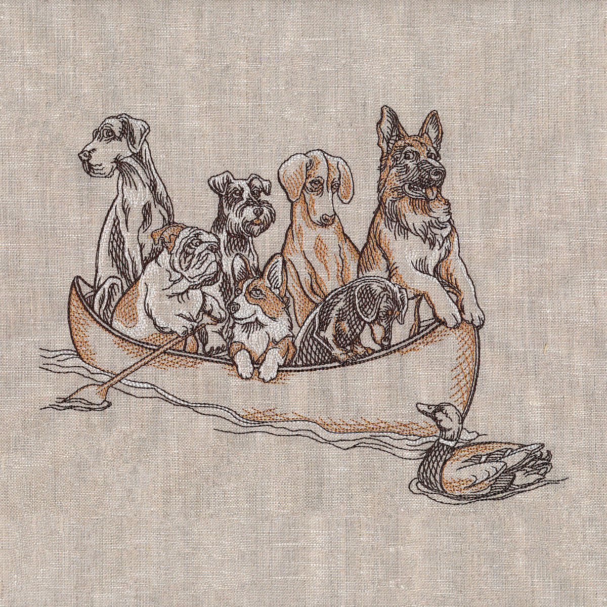 Dog Days on the Water – Embroidery Library