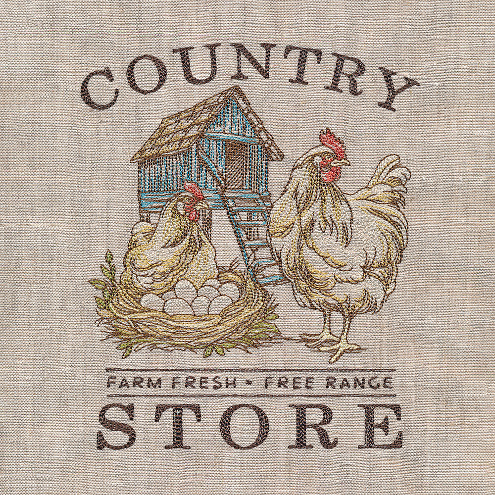 Country Store Market Sign – Embroidery Library
